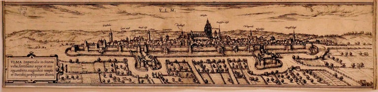 George Braun - Ulm - Etching by George Braun - Late 16th Century For ...