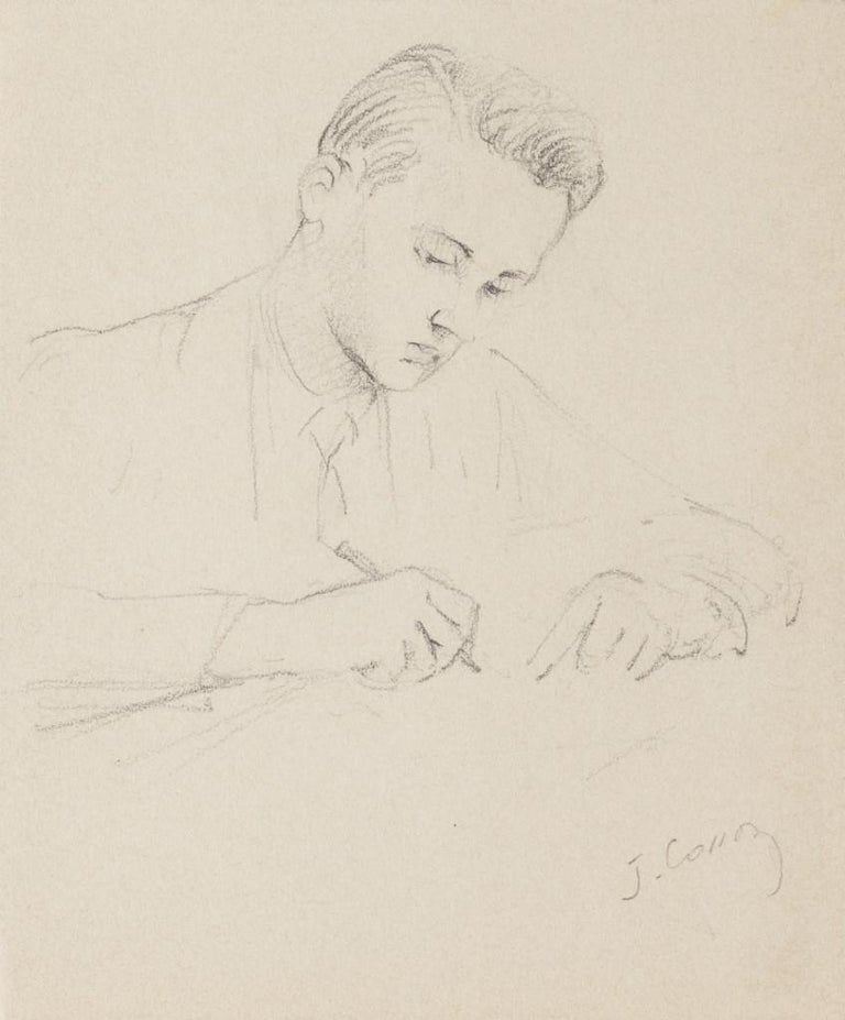 Jean Roch Collon - Portrait - Original Pencil Drawing - 1949 For Sale ...