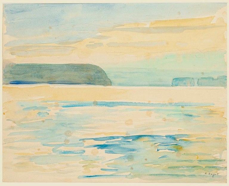 André Ragot - Dans le Golfe de Arafura - Original Watercolor by André ...