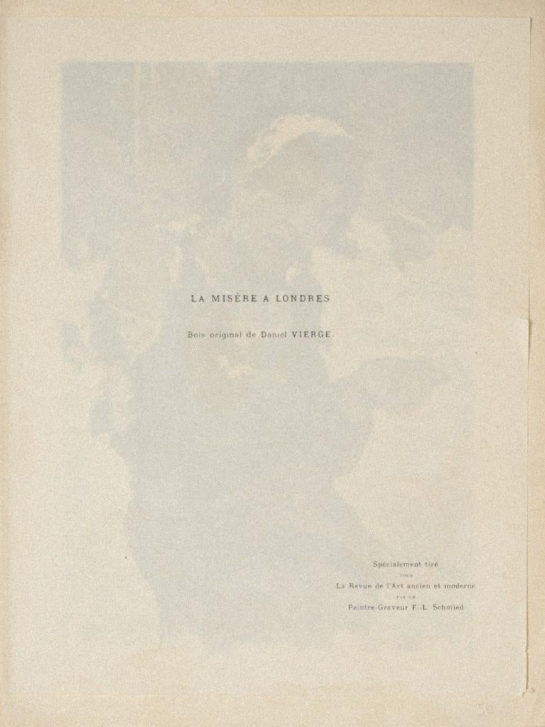 Daniel Vierge - La Misère à Londres - Woodcut Print by Daniel Vierge ...