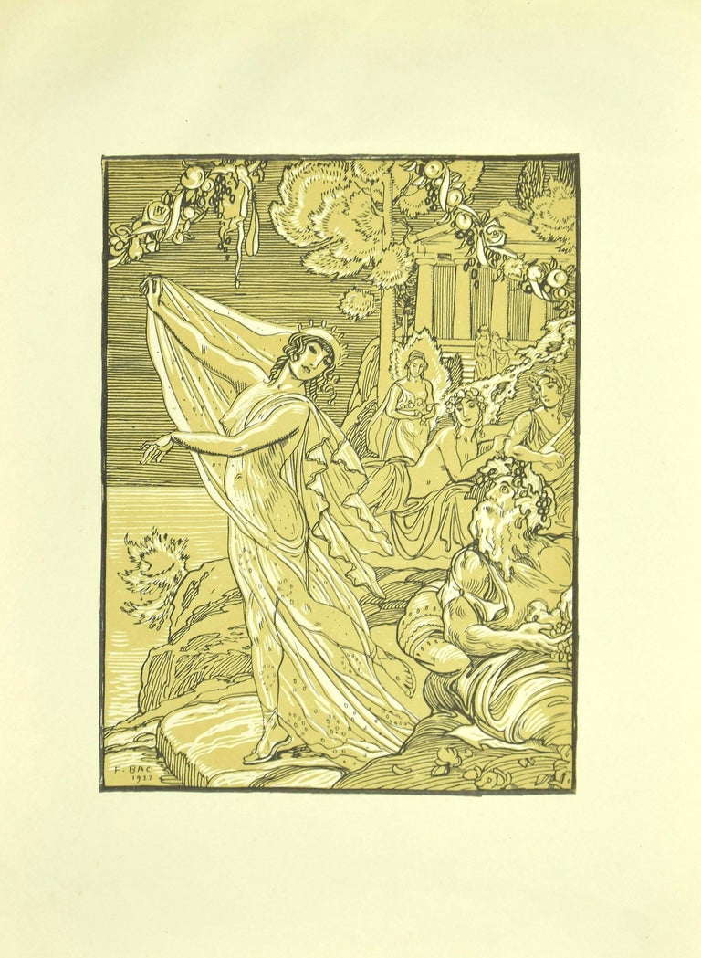 Ferdinand Bac - The Dancing Maenad - Original Lithograph by F. Bac ...