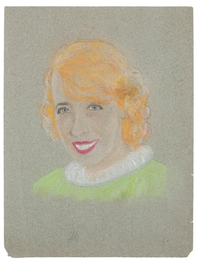 Manfredo Borsi - Portrait - Pastel Drawing by Manfredo Borsi - 20th ...