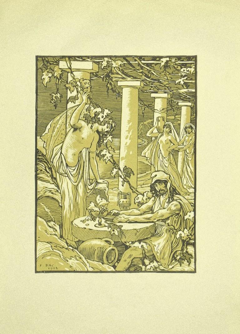 Ferdinand Bac - The Soldier and the Bacchants - Original Lithograph by ...