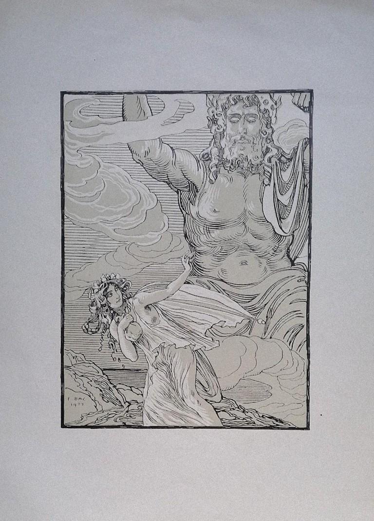 Ferdinand Bac - The Giant and the Woman - Original Lithograph by ...