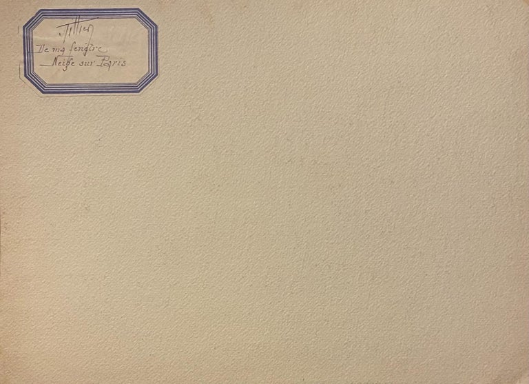 Jacques Tillier - Neige sua Paris (Snow on Paris) by J. Tillied - 1960s ...