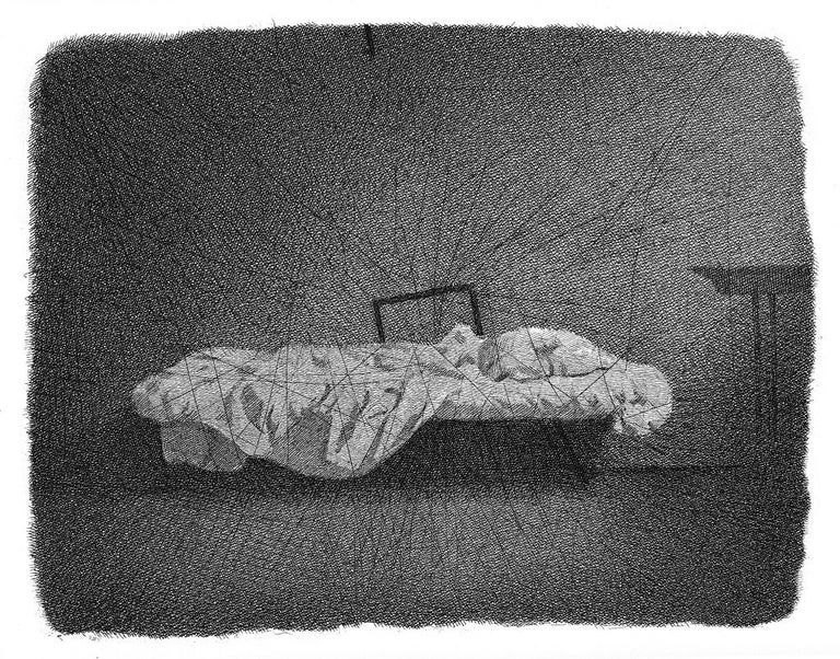 Gianfranco Ferroni - The Cot - Original Etching by Gianfranco Ferroni ...
