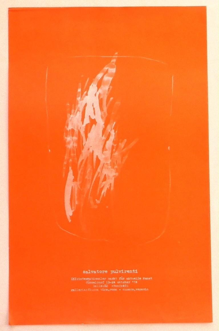 Salvatore Pulvirenti - Exhibition Poster - Original Offset Print - 1974 ...