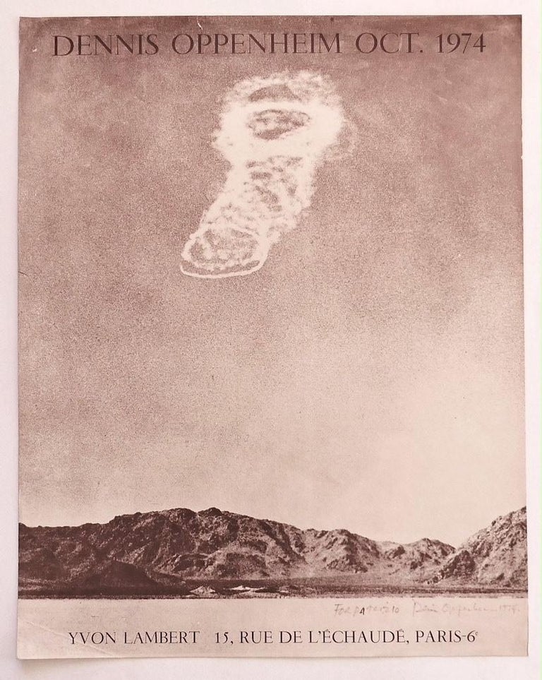 Vintage Dennis Oppenheim Poster - Original Offset Print - Late 20th ...