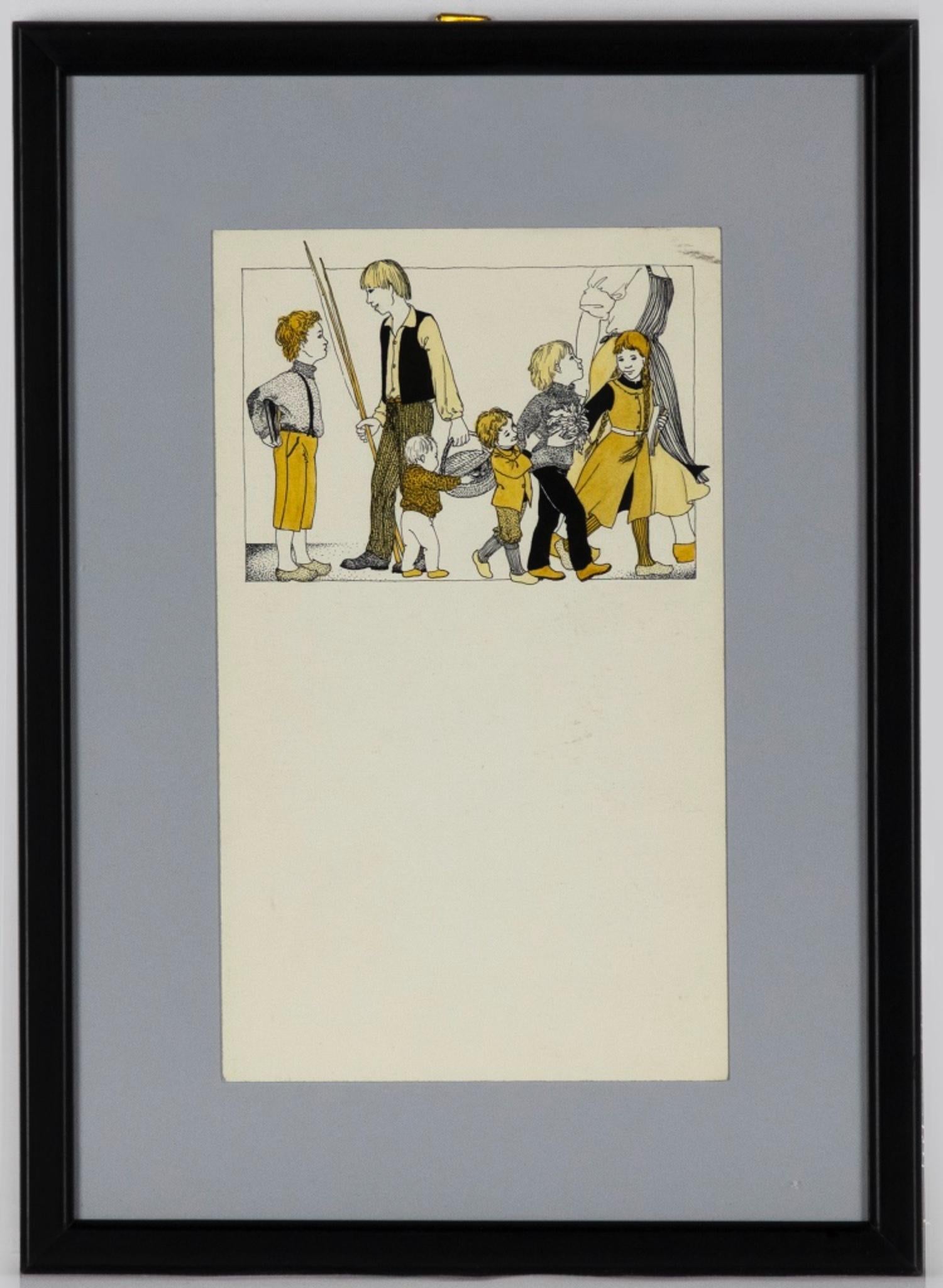 Paul-Louis Delance - Retrato de familia - Técnica mixta original de ...