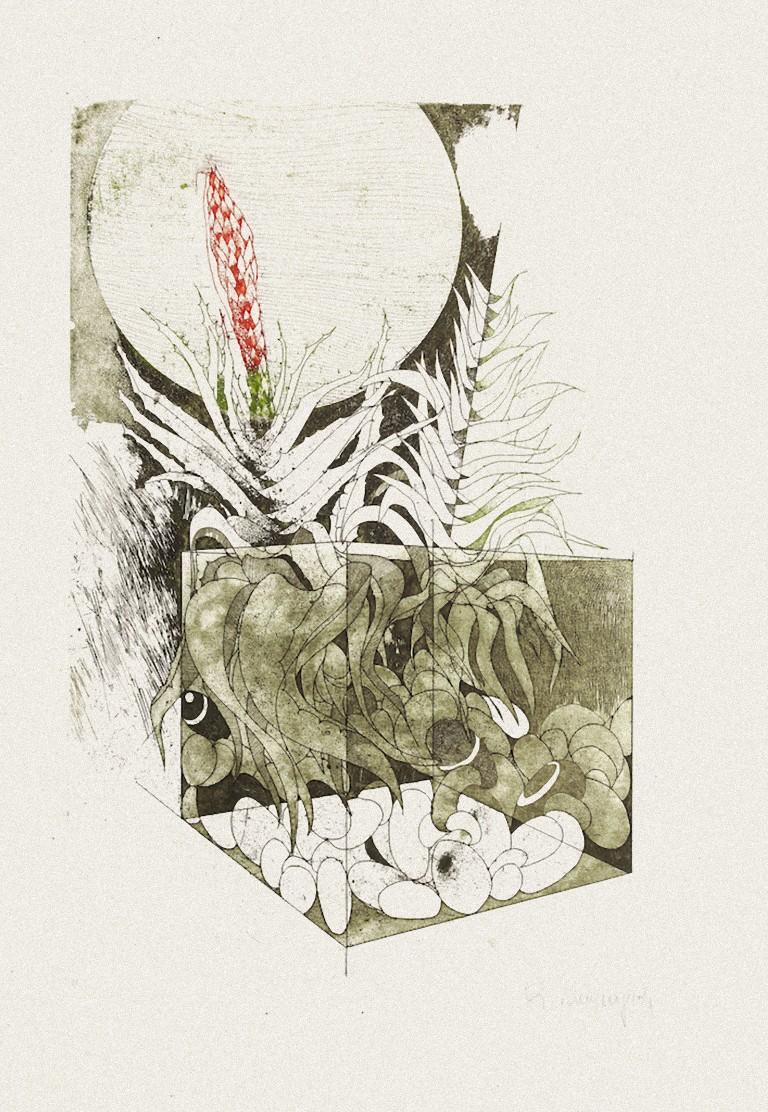 Romano Campagnoli - Composition - Original Etching on Paper by Romano ...