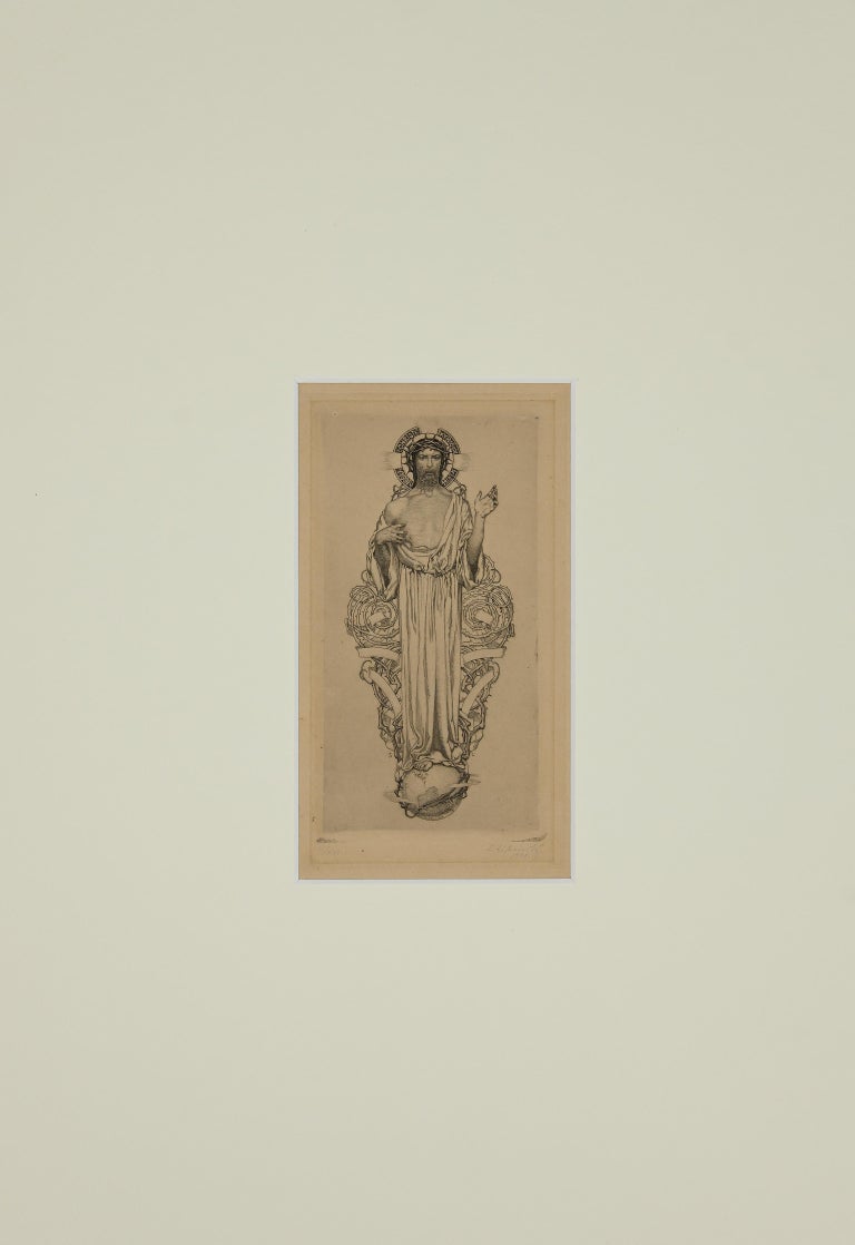 Sigmund Lipinsky - Jesus Christ - Original Etching and Drypoint by S ...