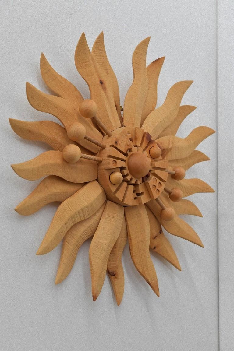 Ferdinando Codognotto - Sun - Original Wooden Sculpture by Ferdinando ...