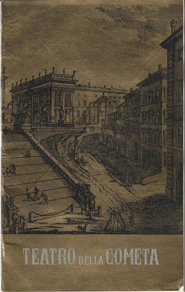 John Gielgud - Teatro della Cometa Vintage Booklet with hand notes by ...