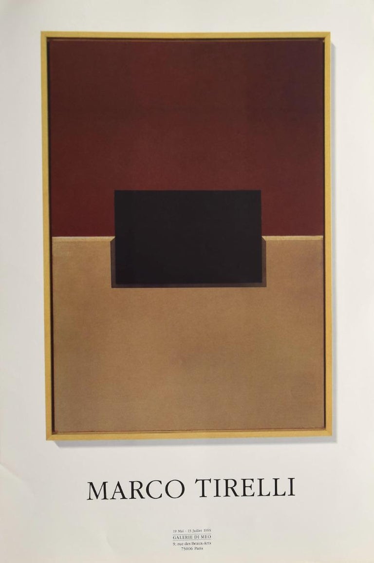 Marco Tirelli - Vintage Exhibition Poster - 1995 For Sale at 1stDibs
