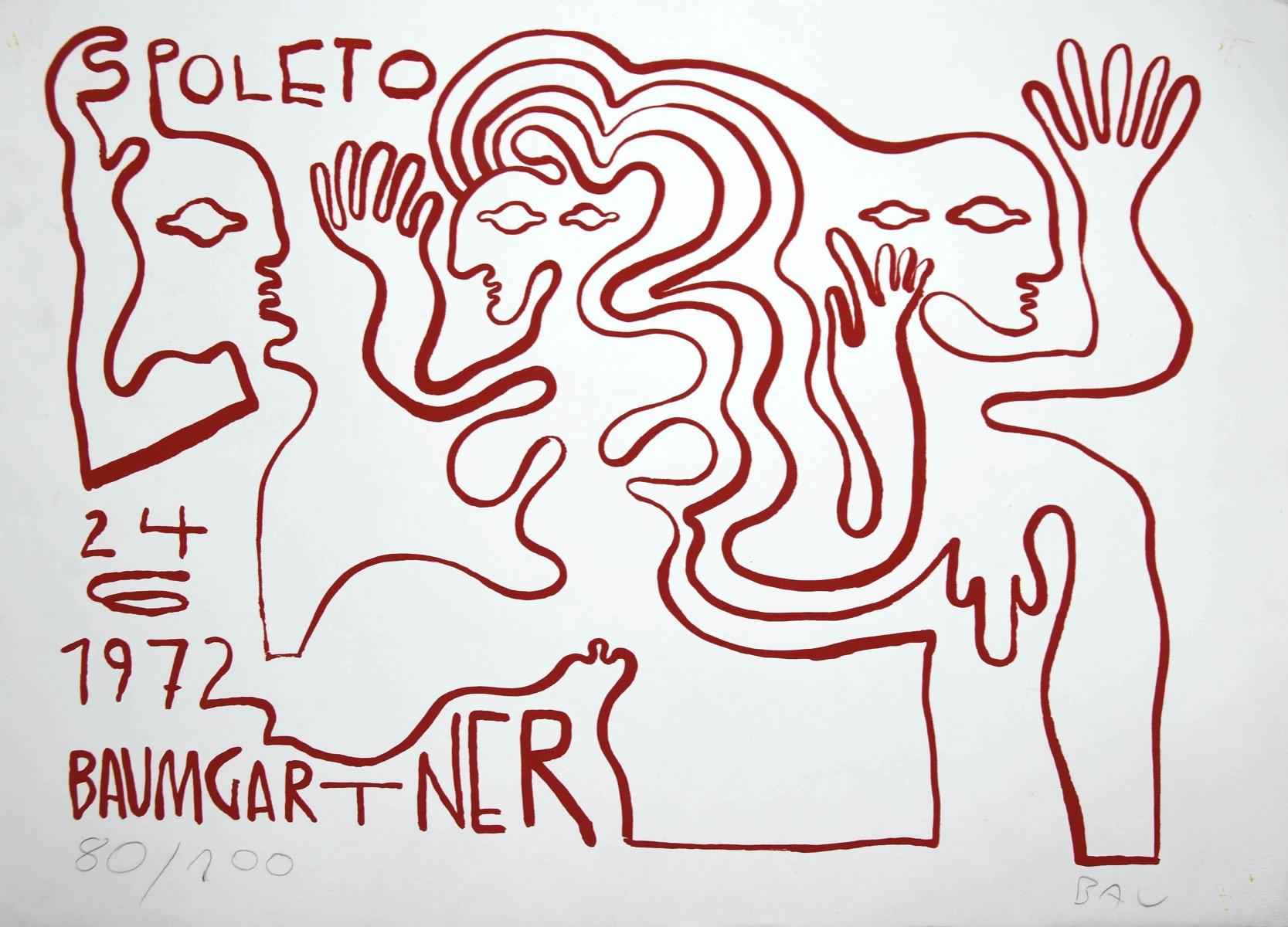 Fritz Baumgartner - Spoleto Film Festival - Original Screen Print by Fritz Baumgartner - 1972 at ...