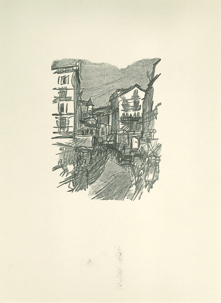 Ernesto Romagnoli - Figures - Original Woodcut by Ernesto Romagnoli ...