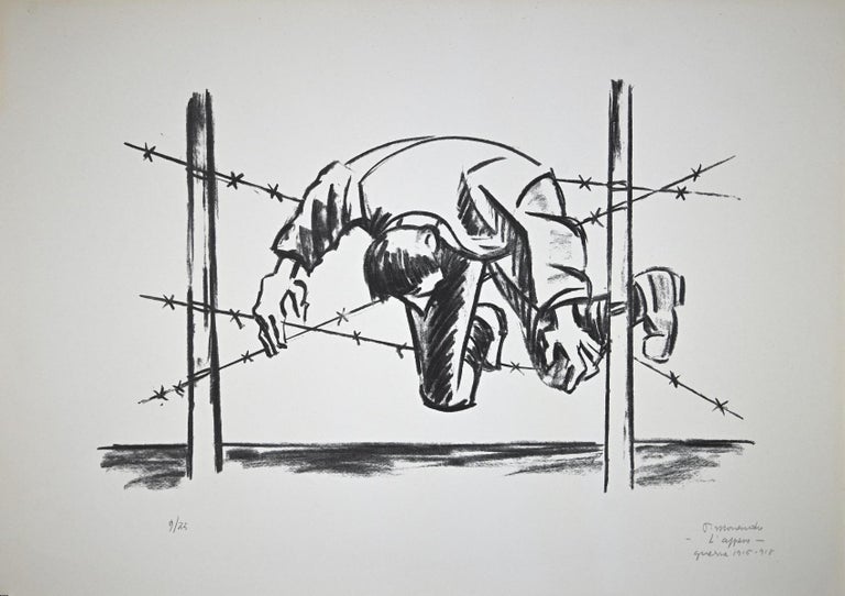 Pietro Morando - The Hanging One - Original Lithograph by Pietro ...