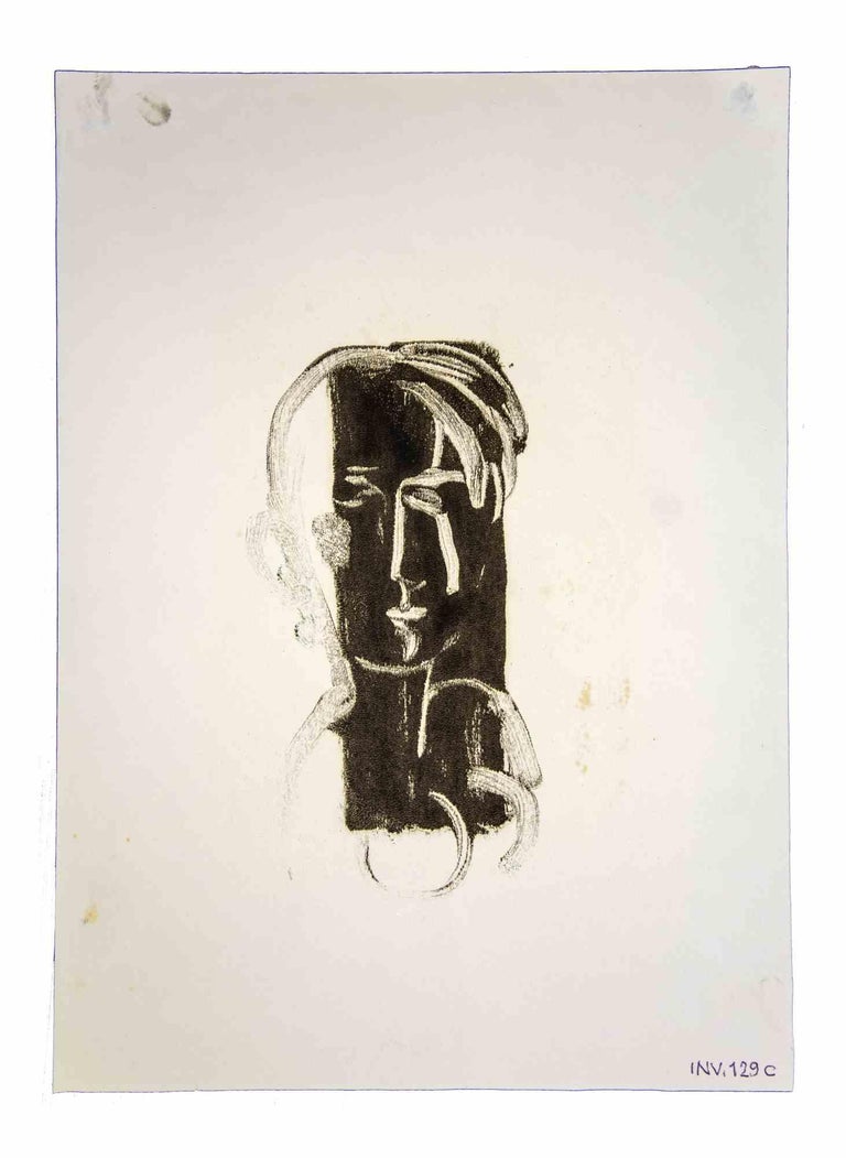 Leo Guida - Human Figure - Watercolour Drawing by Leo Guida - 1970s For ...