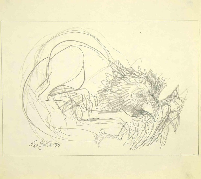 Leo Guida - The Attack - Drawing by Leo Guida - 1970 For Sale at 1stDibs