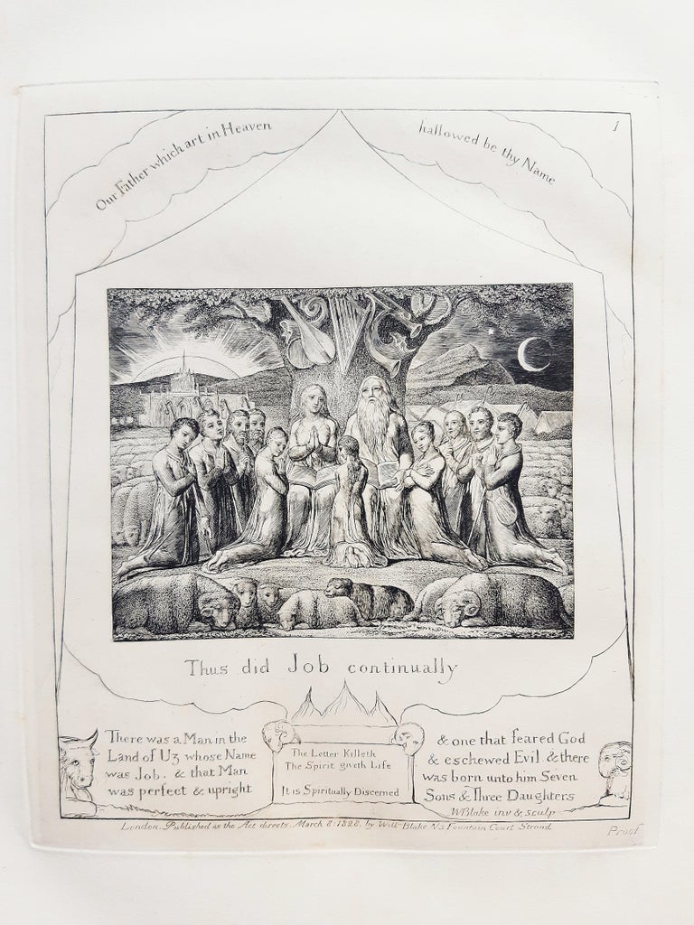 William Blake - Illustrations of the Book of Job - by William Blake ...