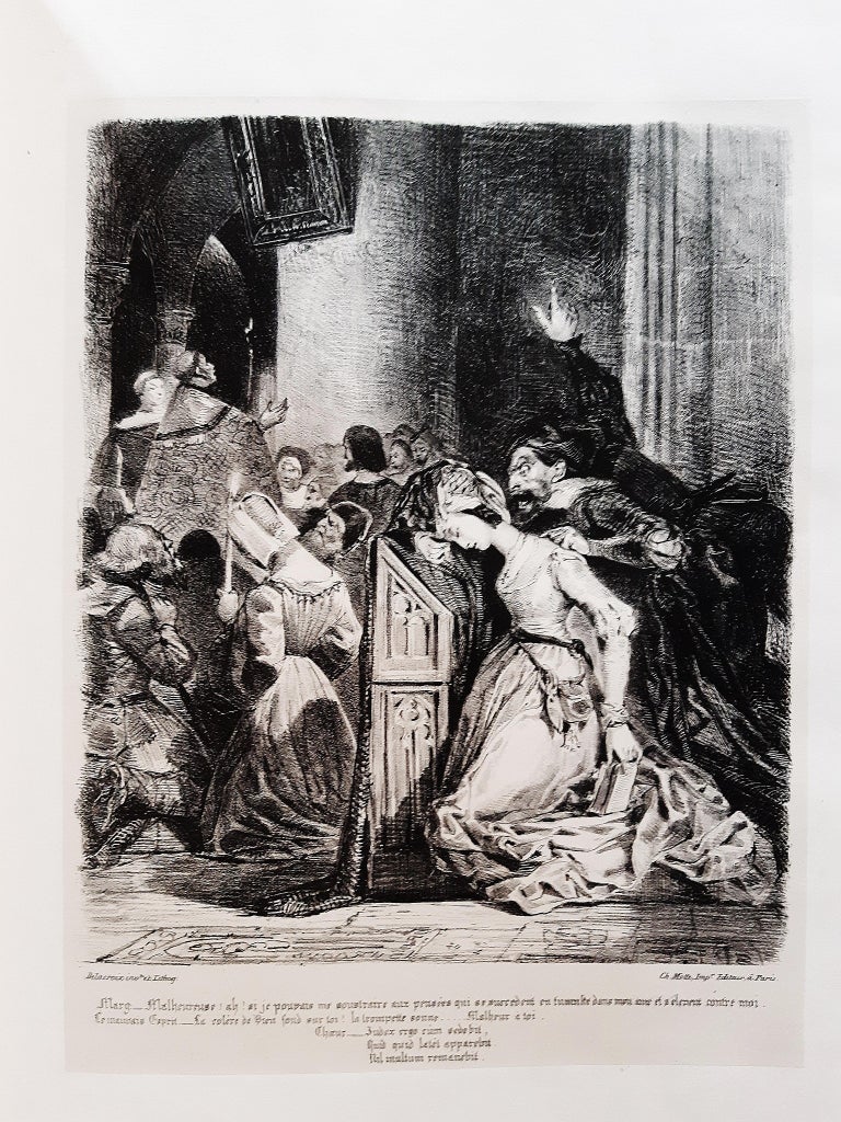 Eugène Delacroix - Faust - Original Lithographs by E. Delacroix - 1828 ...