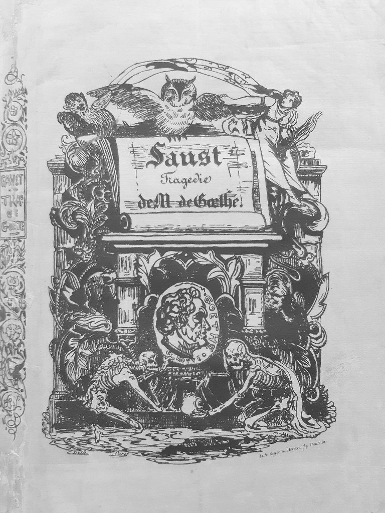 Eugène Delacroix - Faust - Original Lithographs by E. Delacroix - 1828 ...