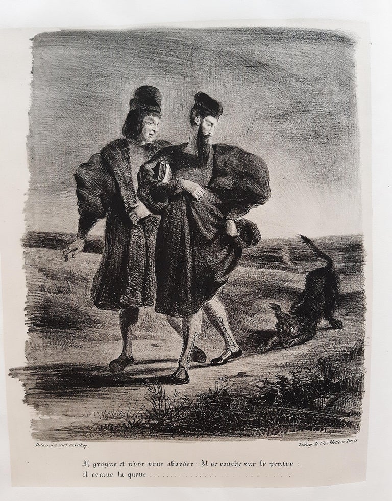 Eugène Delacroix - Faust - Original Lithographs by E. Delacroix - 1828 ...