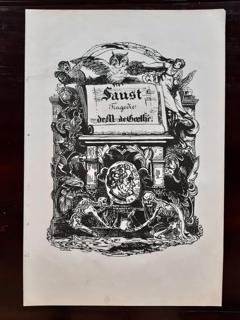Eugène Delacroix - Faust - Original Lithographs by E. Delacroix - 1828 ...