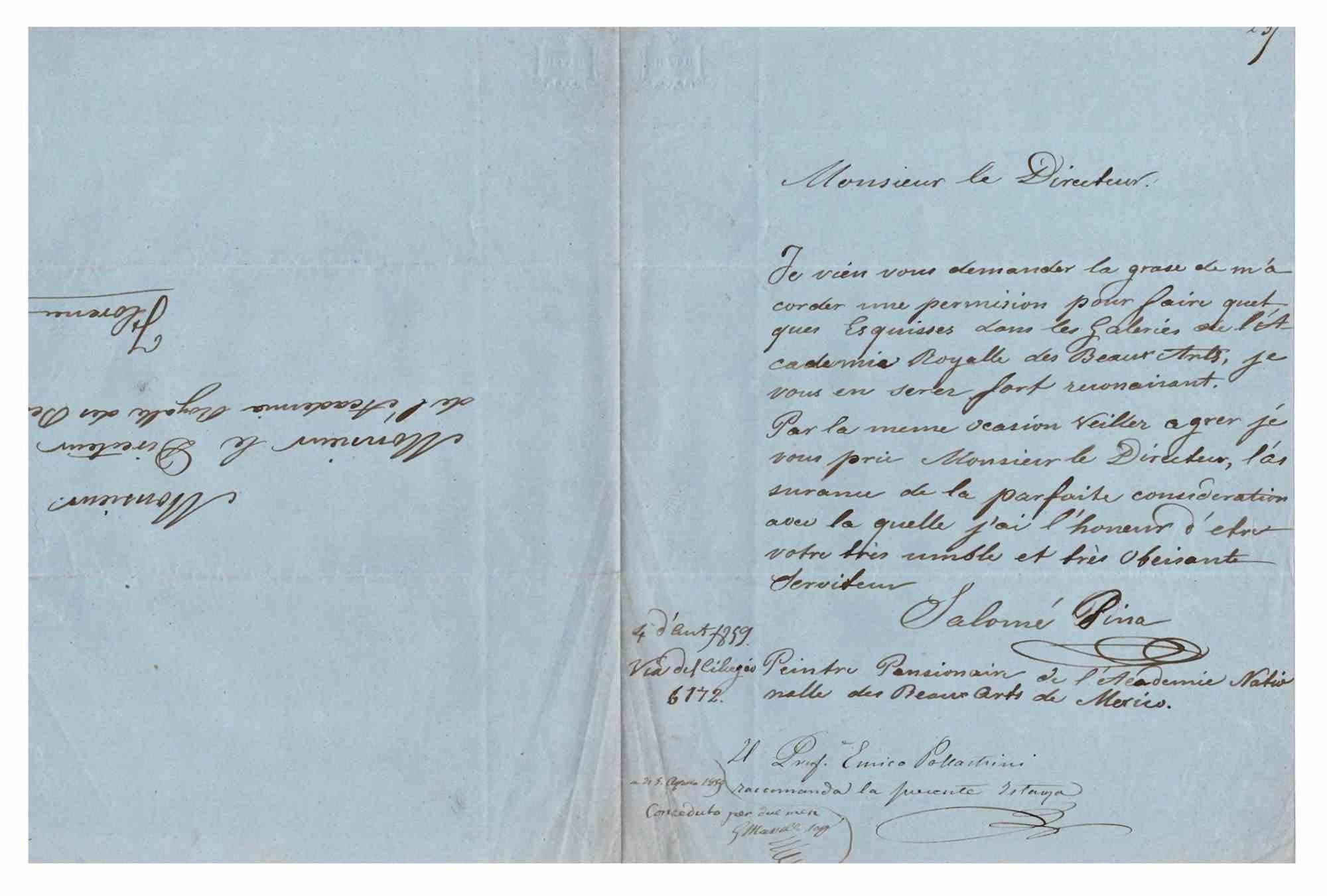 Louis Marcoussis - Postcard from Louis Marcoussis to Countess Pecci ...