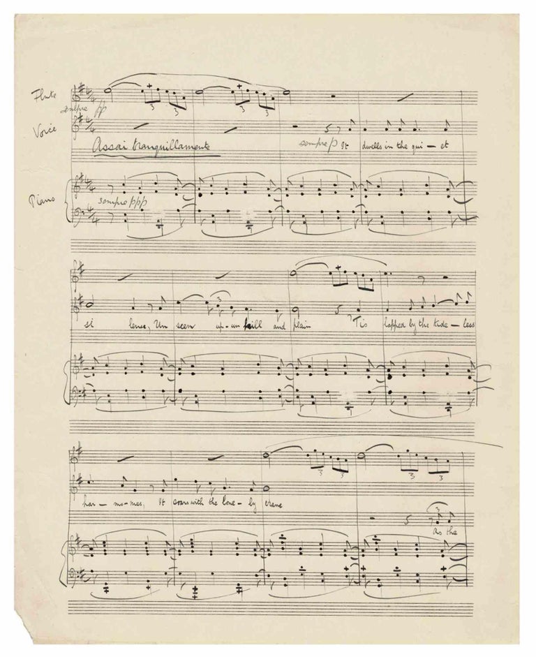 Fredrick Cramer - Autograph Music Score by Fredrick Cramer - 1924 For ...