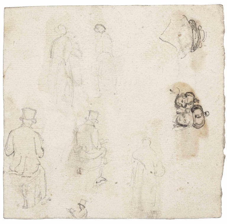 Unknown - Figures - Original Drawing - Early 20th Century For Sale at ...
