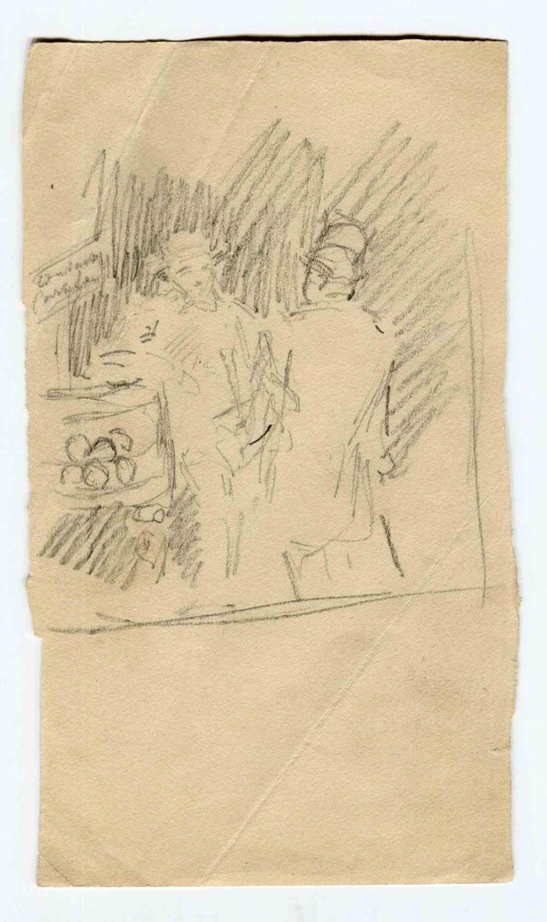 Unknown - Figures - Original Drawing - 20th Century For Sale at 1stDibs