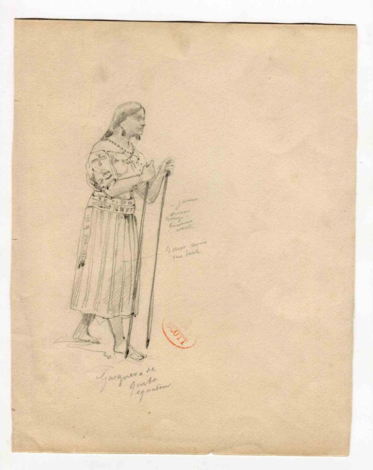 Unknown - Figure - Original Drawing - Early 20th Century For Sale at ...