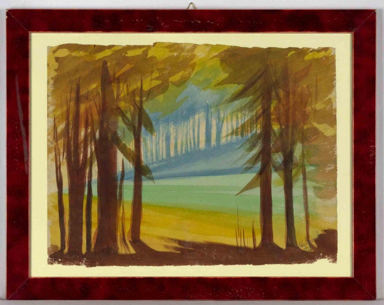 Jean-Raymond Delpech - Autumn - Original Drawing by Jean-Raymond ...