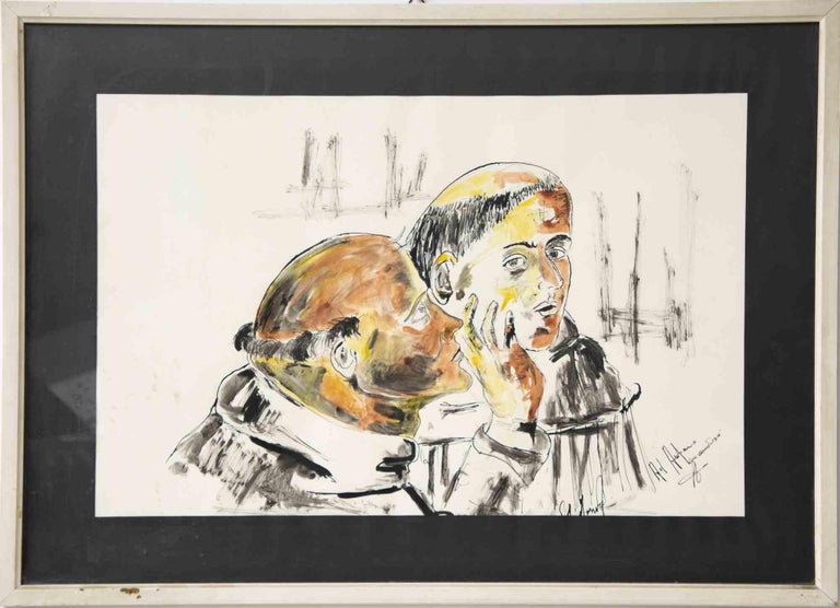 Unknown - The Friars - Drawing by Unknown -20th Century For Sale at 1stDibs