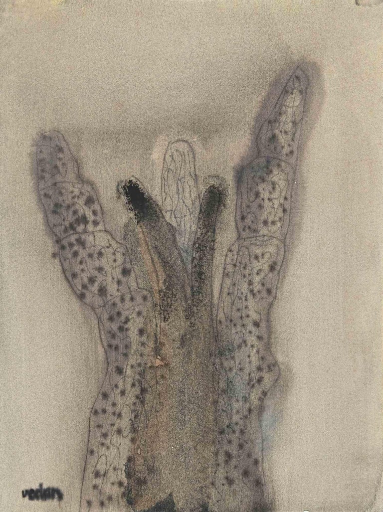 Vedan - Composition - Original drawing in Ink and Watercolor by Vedan ...