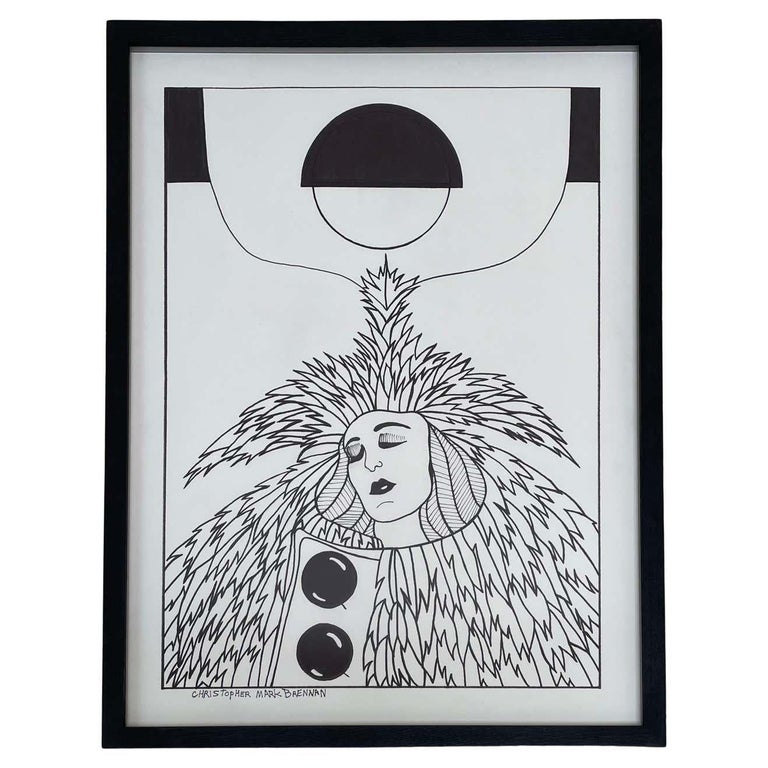 Christopher Mark Brennan - Woman Drawing by Christopher Mark Brennan ...