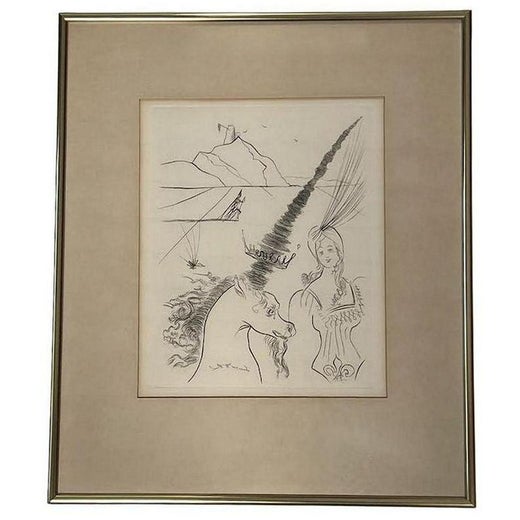 Salvador Dalí­ - The Look - Original etching - 1969 For Sale at 1stDibs ...