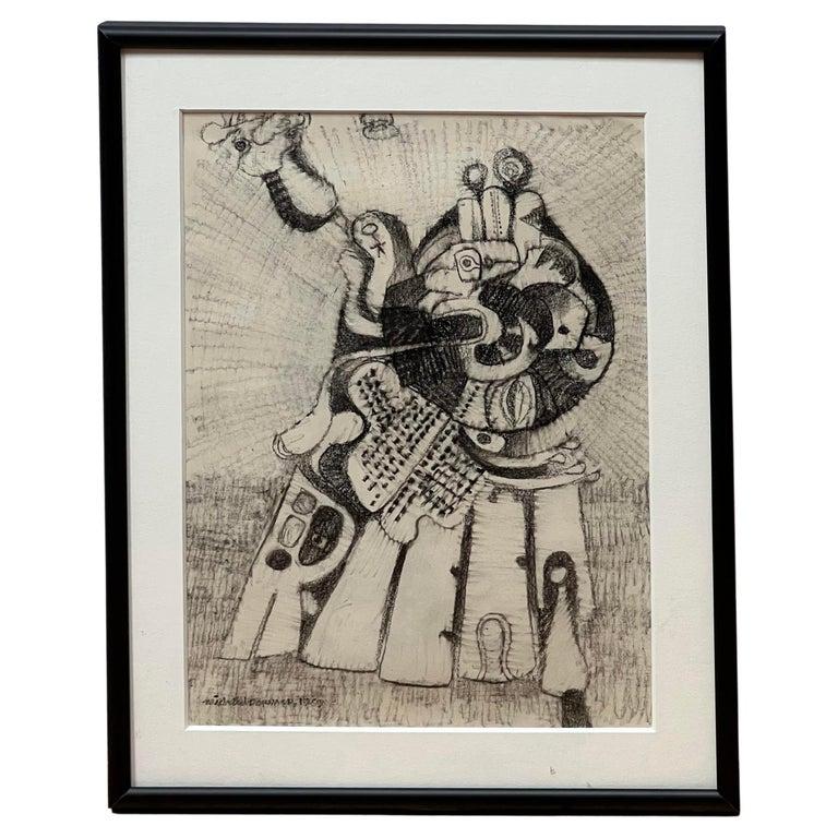 Michael Dormer - Whimsical Drawing By Michael Dormer For Sale at 1stDibs