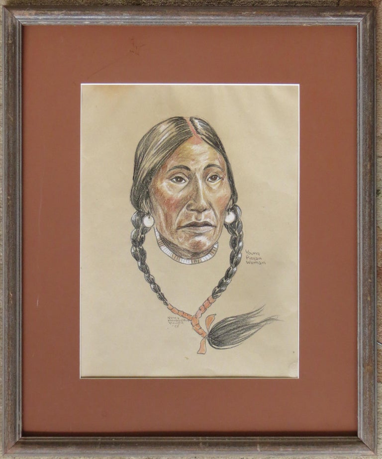 Nancy McLaughlin Powell - Young Piegan Woman For Sale at 1stDibs ...