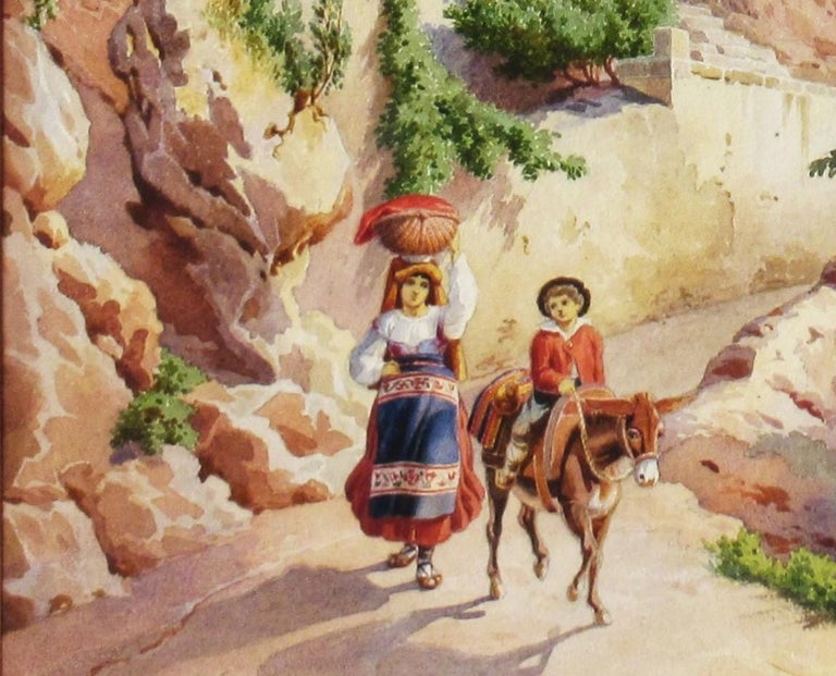 Roberto Gigli - Italian Village Scene For Sale at 1stDibs