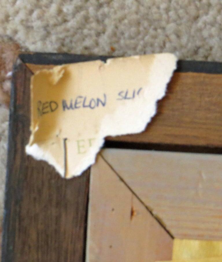 Edward Lupper - Red Melon Slice - Surrealist Painting at 1stDibs