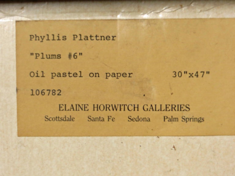 Phyllis Plattner - Plums #6 For Sale at 1stDibs