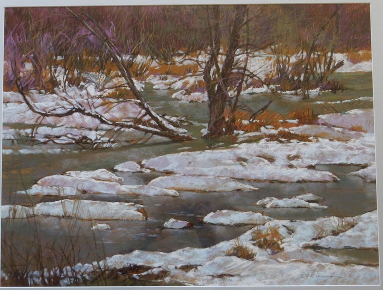 Sheila Rieman - Frozen Stream For Sale at 1stDibs