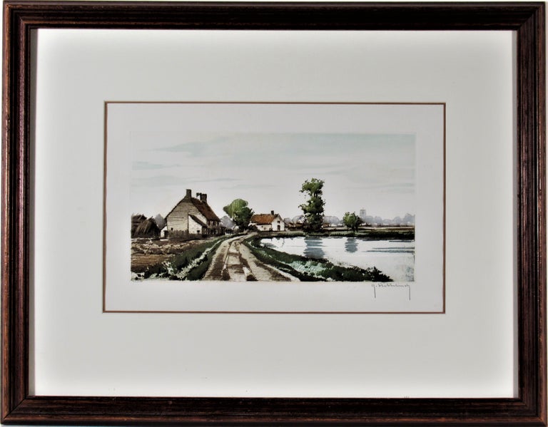 Roger Hebbelinck - Landscape with Pond For Sale at 1stDibs