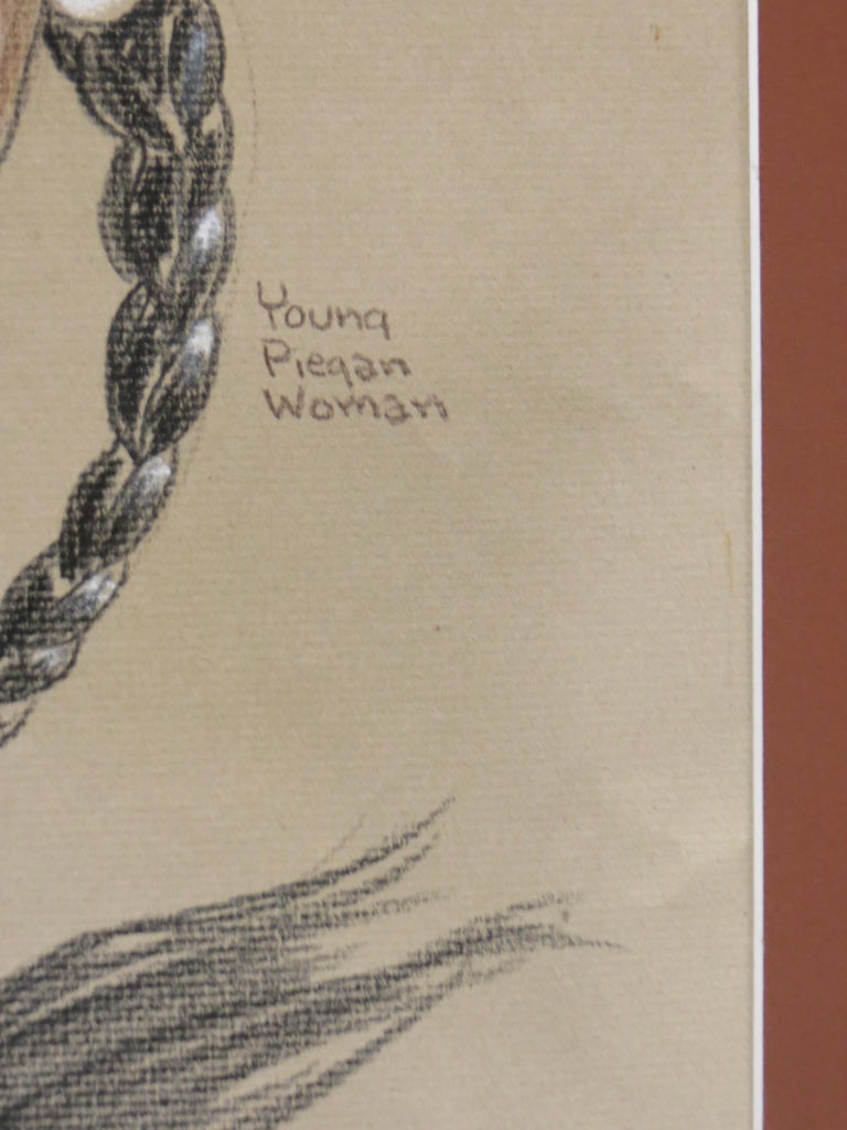 Nancy McLaughlin Powell - Young Piegan Woman For Sale at 1stDibs ...