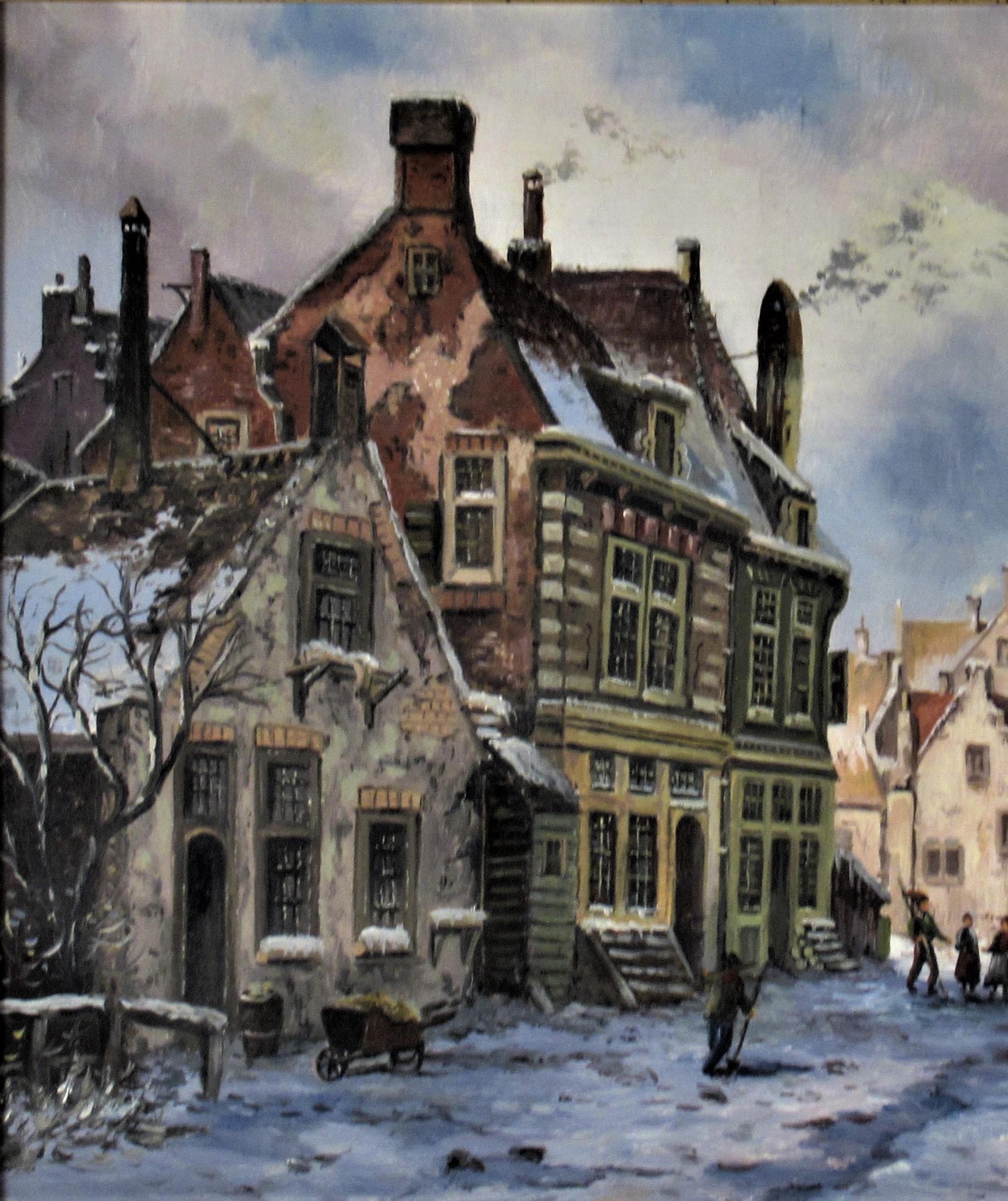 Henry Ramirez - European Cityscape in Winter at 1stDibs | henry ramirez ...