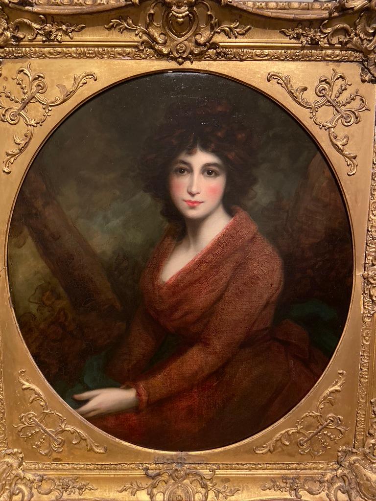 John Opie - 19th Century Oil Painting Portrait of a Muse For Sale at ...