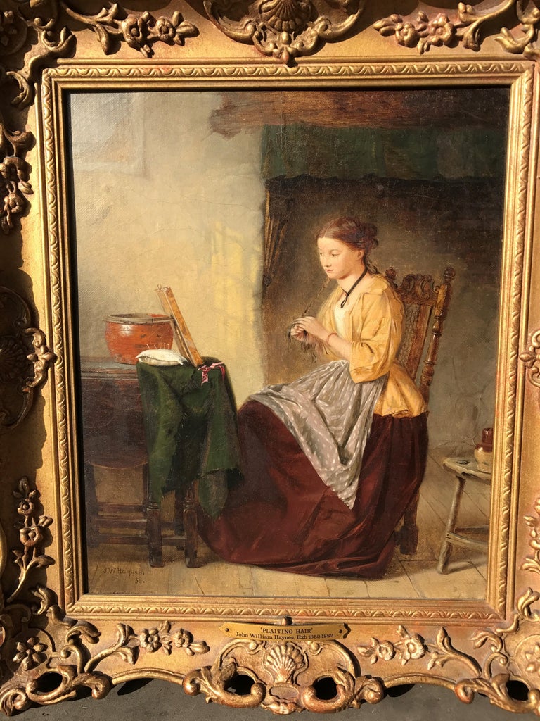 John William HAYNES - 19th Century English Victorian Intimate Oil ...