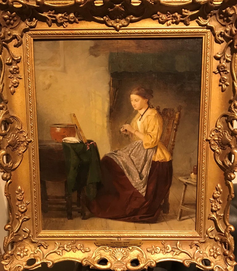 John William HAYNES - 19th Century English Victorian Intimate Oil ...